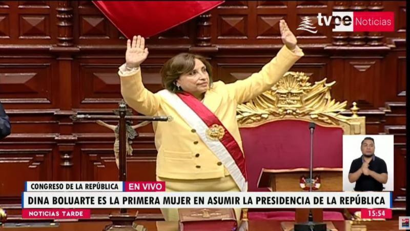 Dina Boluarte Zegarra jura al cargo de presidenta de la República | TVPerú