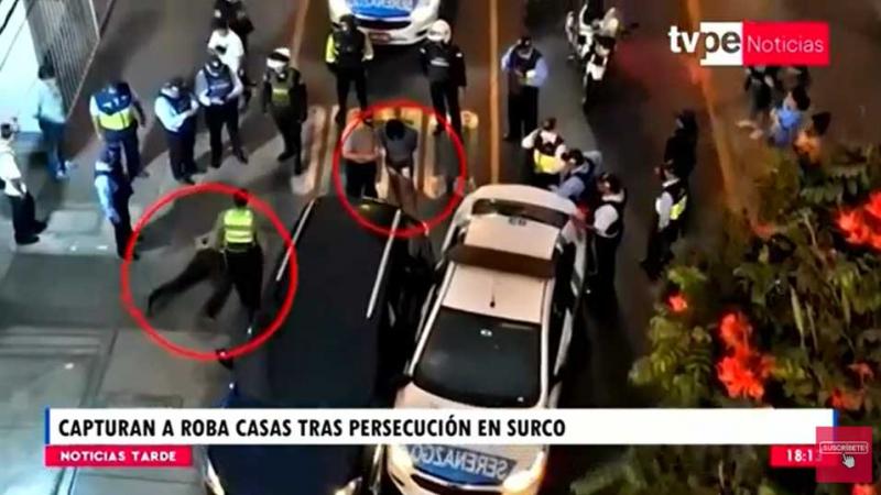 Surco Capturan A Delincuentes Que Asaltaron Una Vivienda Tras Intensa
