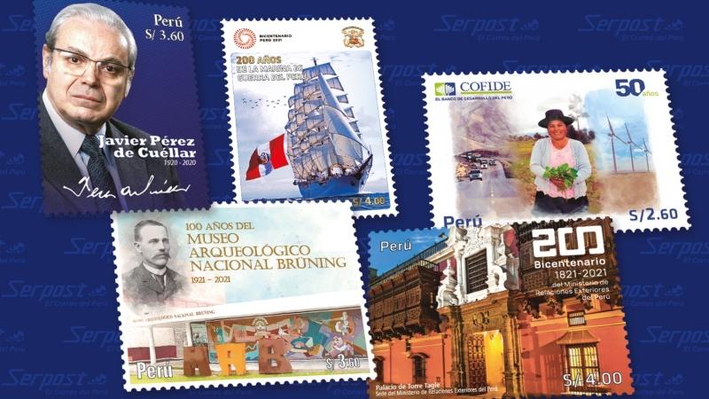 Serpost emite nueva serie de sellos postales conmemorativos por el ...